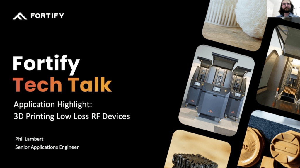 Application Highlight: 3D Printing Low Loss RF Devices – Fortify